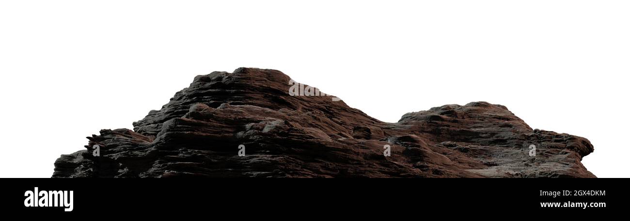 mountain peak isolated on white background Stock Photo - Alamy