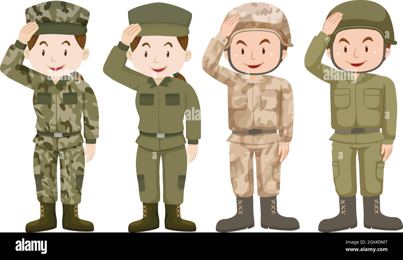 Army officer in uniform Cut Out Stock Images & Pictures - Alamy