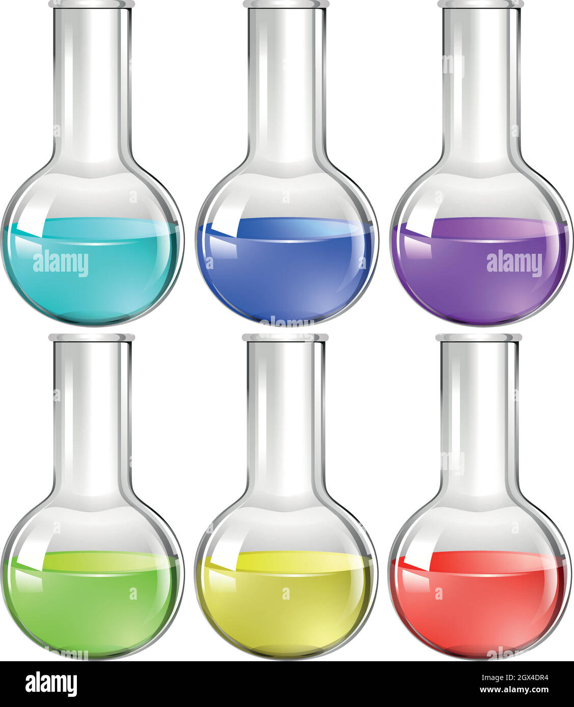 Liquid substance in glass flask Stock Vector Image & Art - Alamy