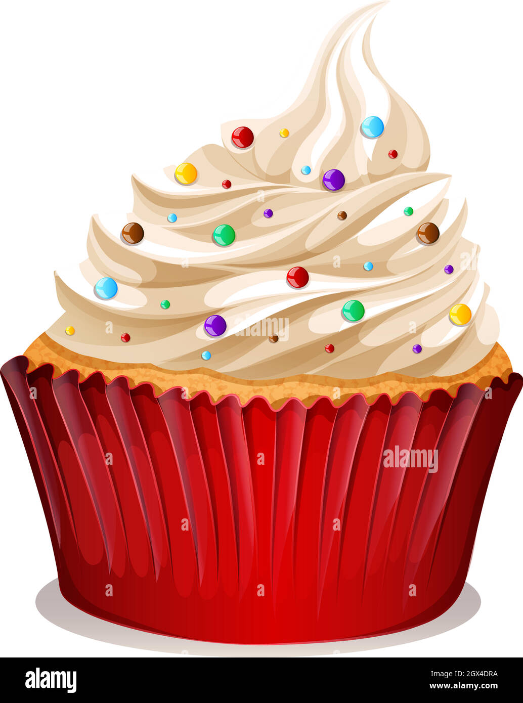 Sprinkle Cupcake Clipart