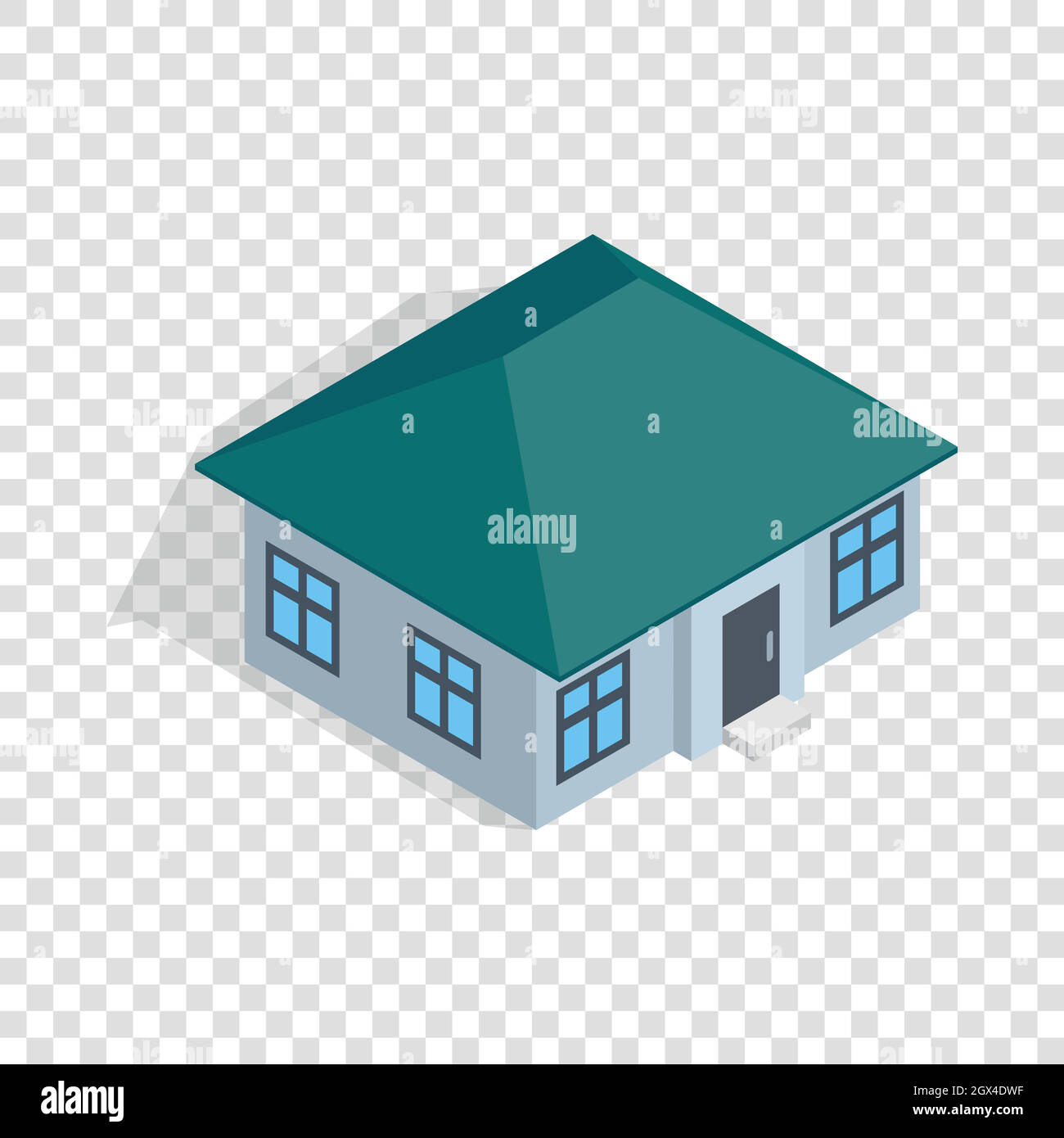 One storey residential building Stock Vector Images - Alamy