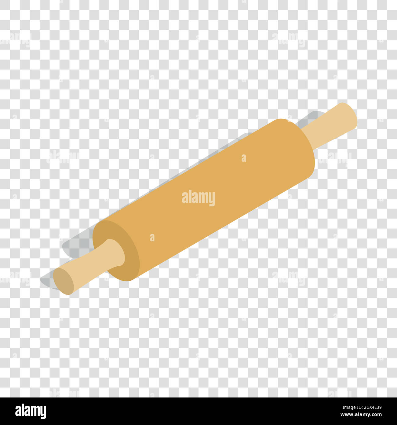 Rolling pin isometric icon Stock Vector Image & Art - Alamy