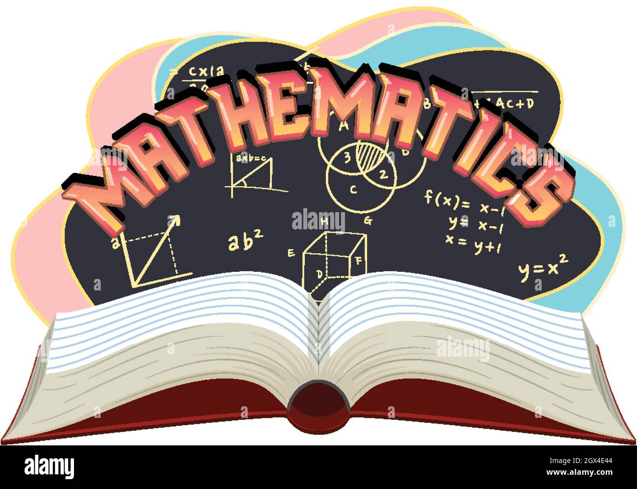 Isolated Mathematics font banner illustration Stock Vector Image & Art ...