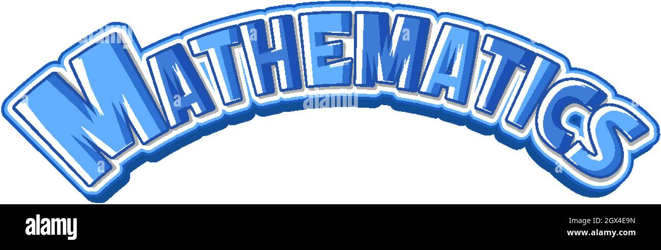 Isolated Mathematics font banner illustration Stock Vector Image & Art ...