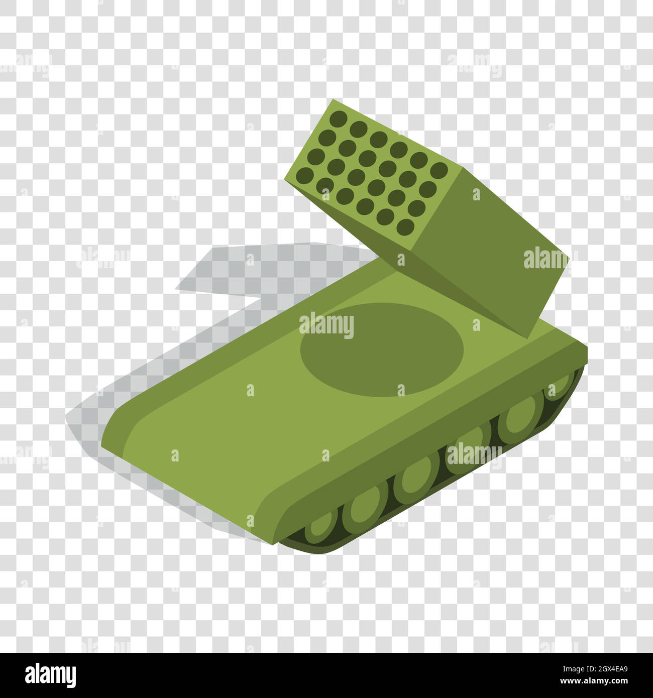 Multiple launch rocket system isometric icon Stock Vector Image & Art ...