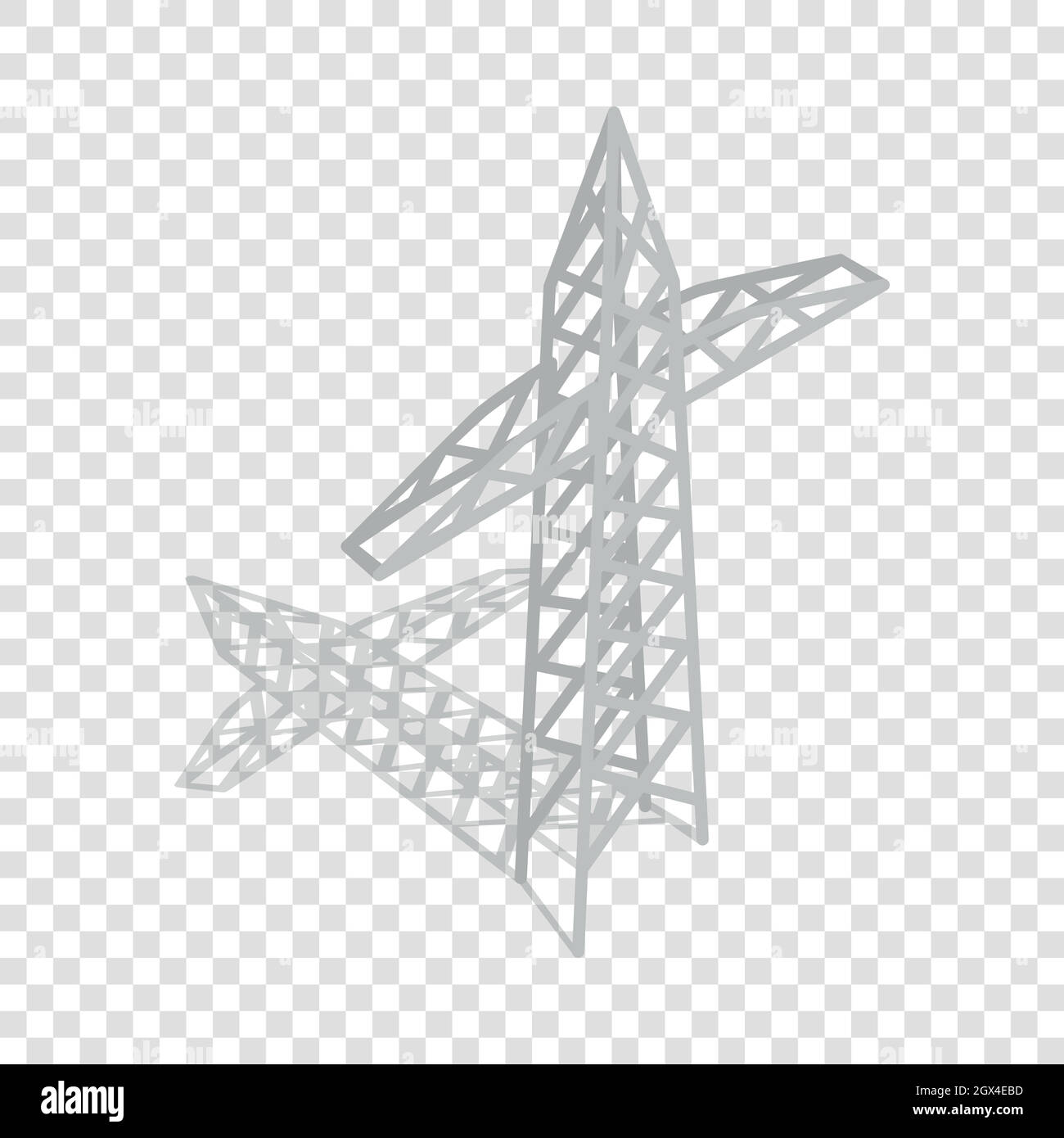 Power transmission tower isometric icon Stock Vector Image & Art - Alamy