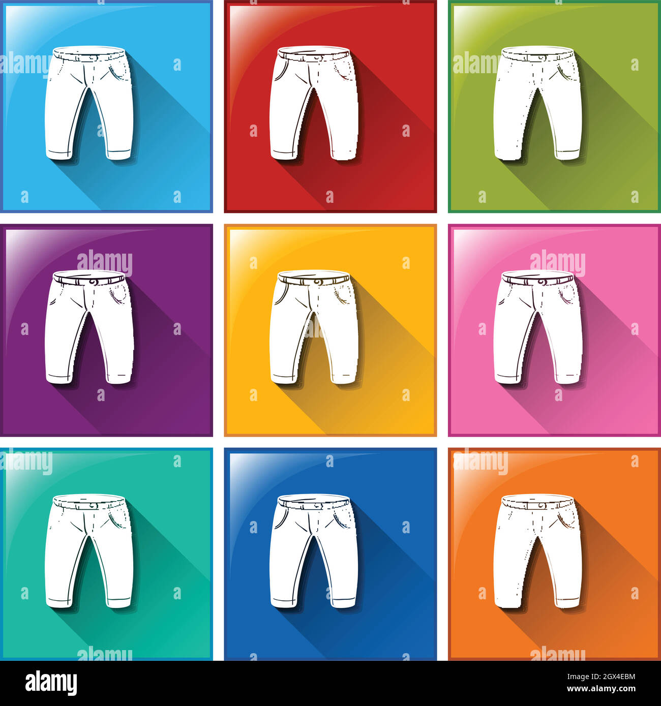 Jeans Stock Vector Images - Alamy