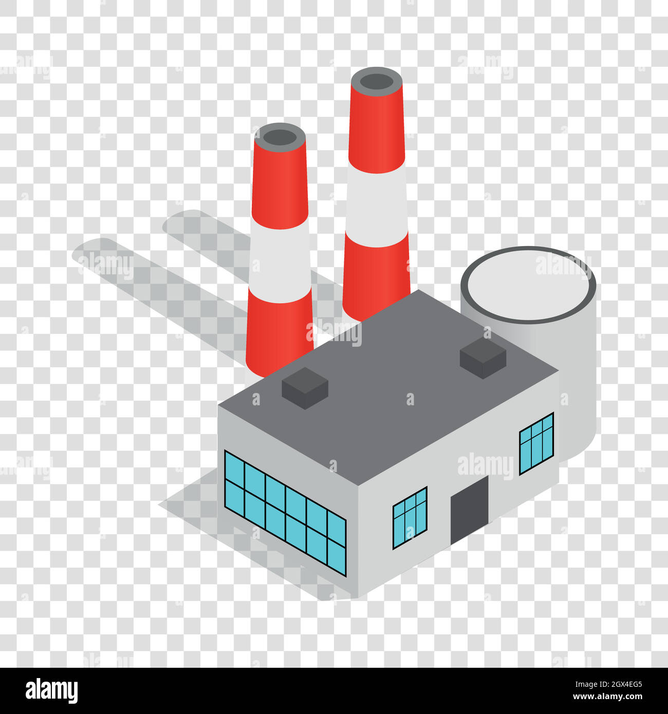 Power station blue sky Stock Vector Images - Alamy