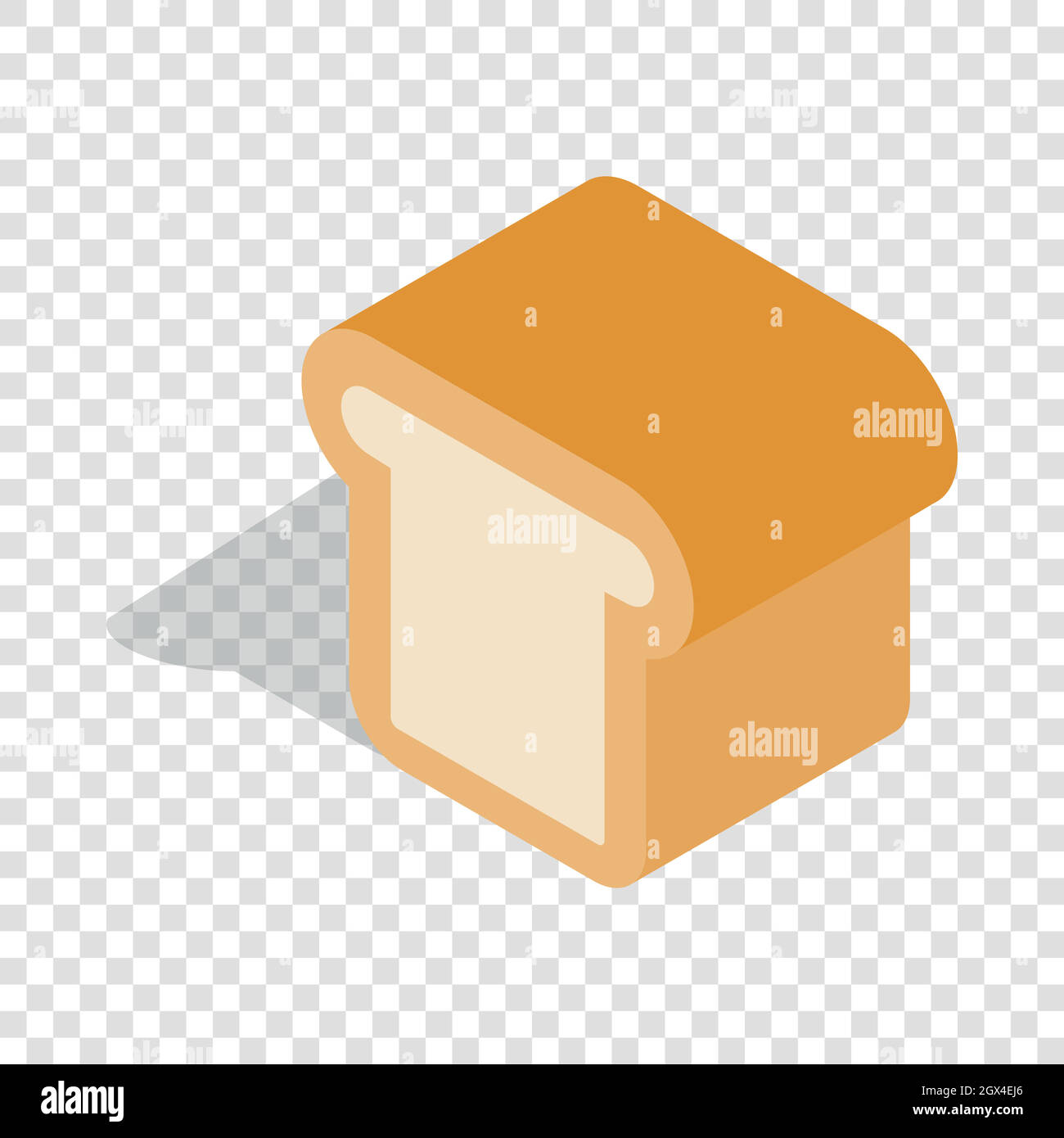 Bread isometric icon Stock Vector Image & Art - Alamy