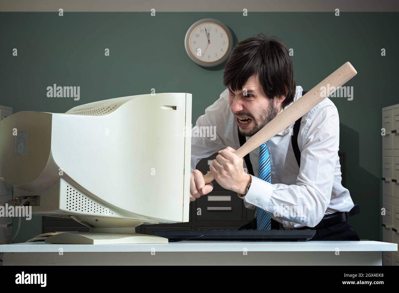 Angry shout computer hi-res stock photography and images - Alamy