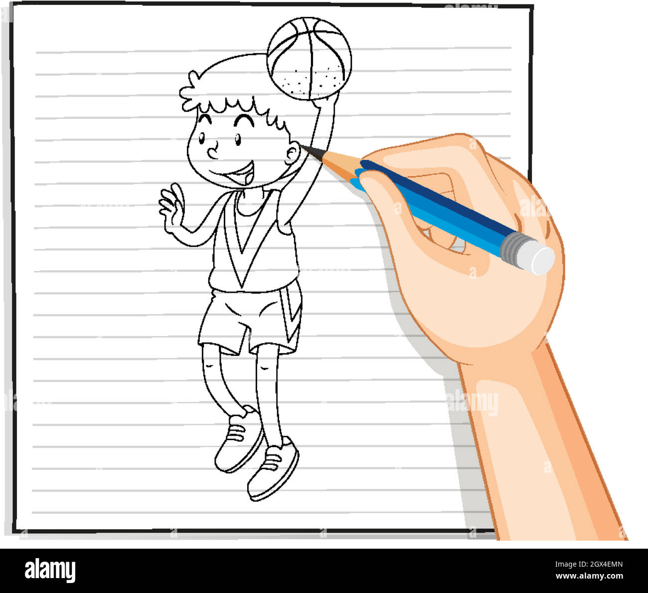 Hand drawing paper Stock Vector Images - Alamy