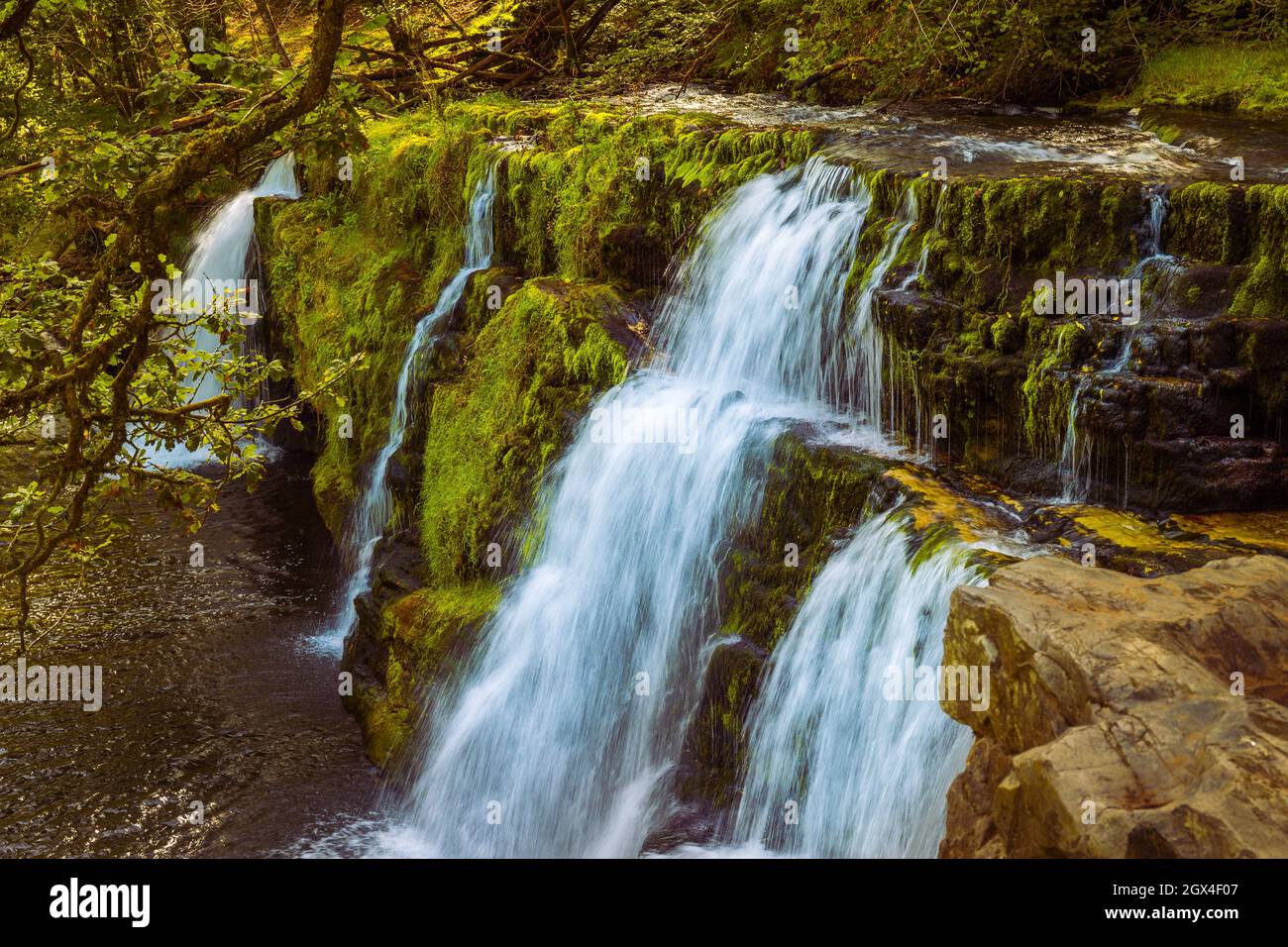 Sqwd y Pannwr Waterfall , Brecon Beacons Stock Photo - Alamy