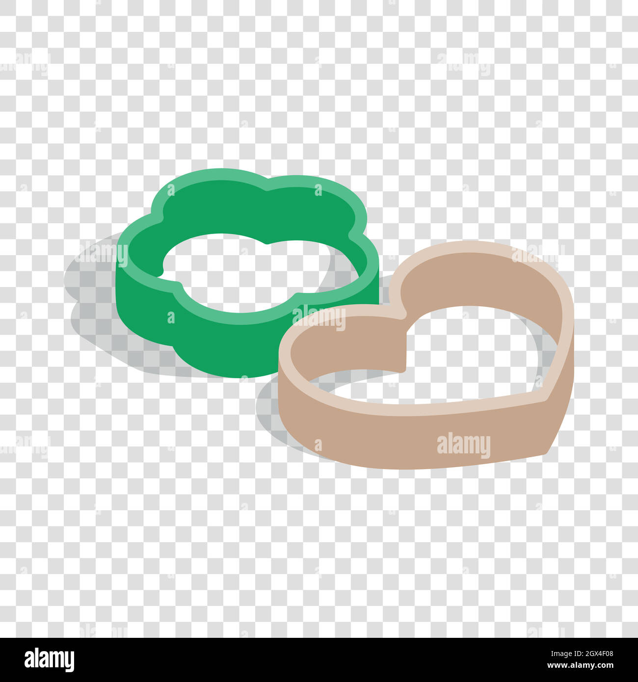 Plastic cookie cutters Stock Vector Images - Alamy