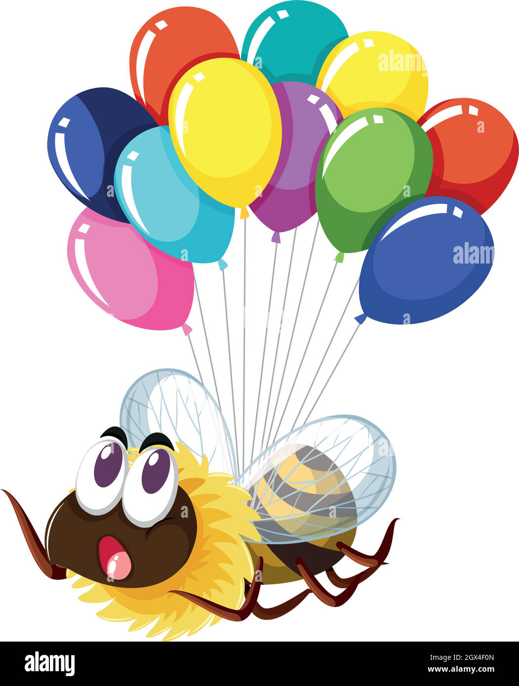 Balloon bee Stock Vector Images - Alamy