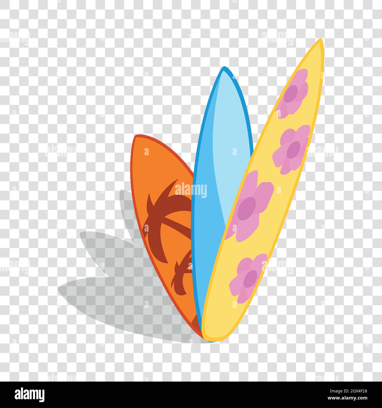 Surf boards isometric icon Stock Vector Image & Art - Alamy