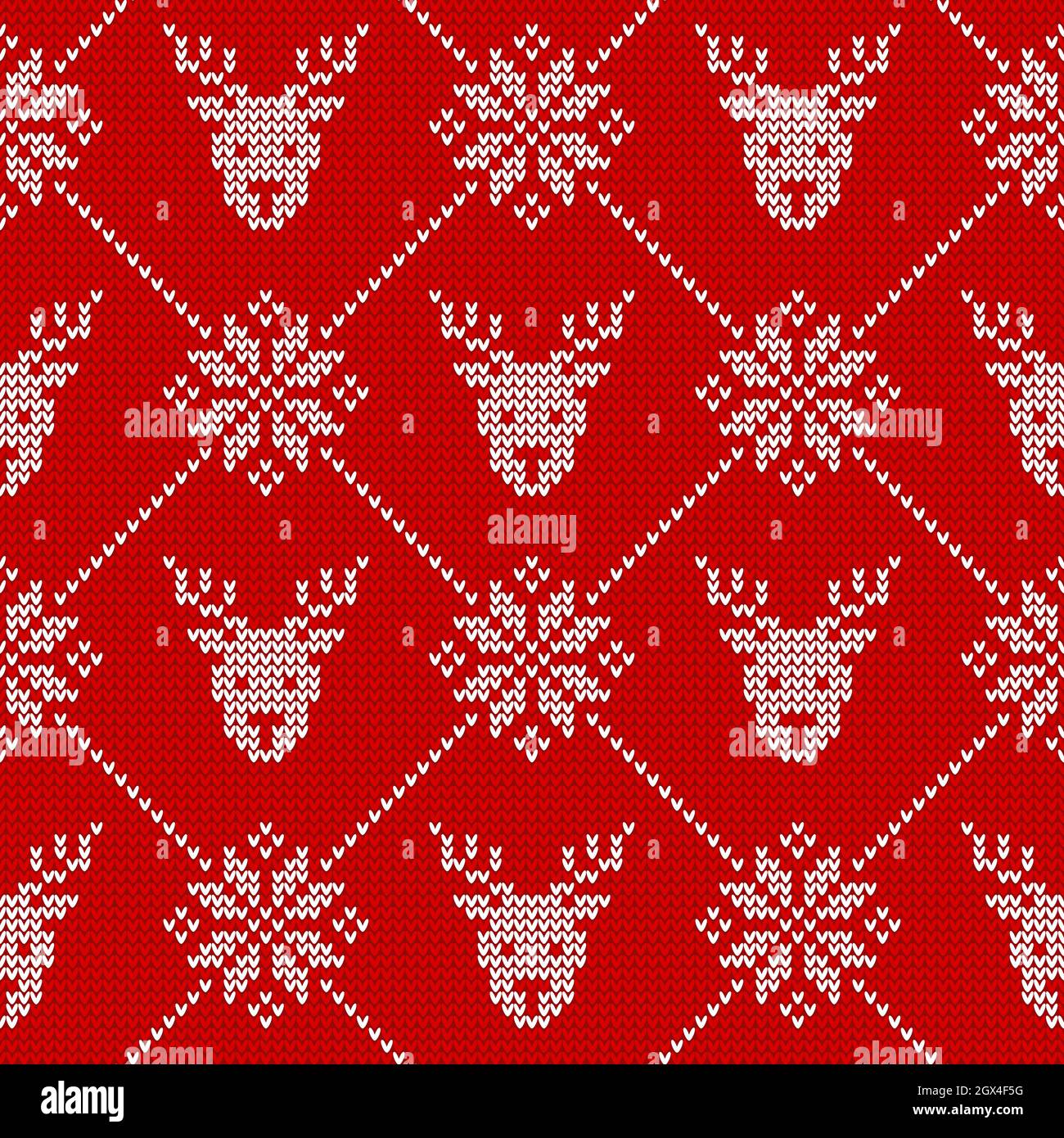 Christmas seamless texture deer Stock Vector Images - Alamy