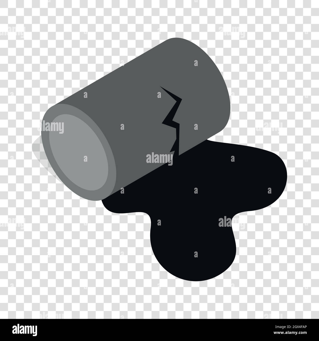 Oil puddle drain Stock Vector Images - Alamy