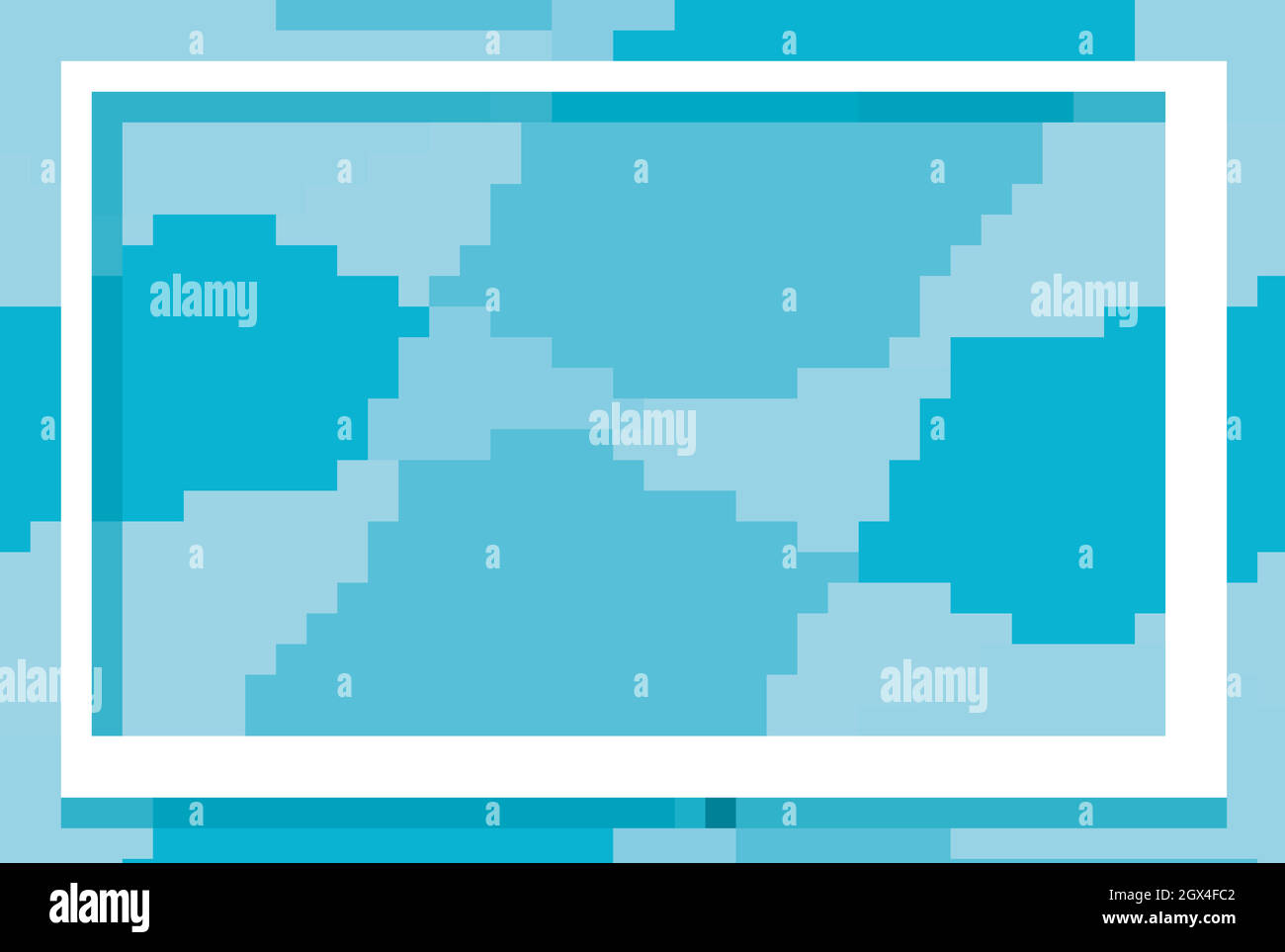 Background template with blue patterns Stock Vector Image & Art - Alamy