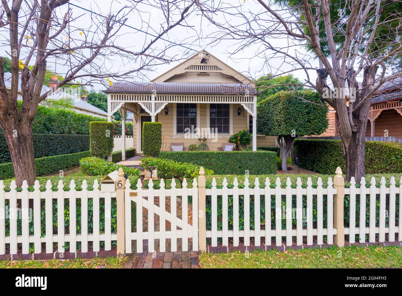 One of five timber prefabricated Federation style 1914 cottages built ...