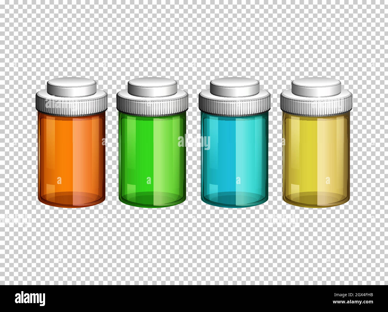 Four empty bottles Stock Vector Images - Alamy