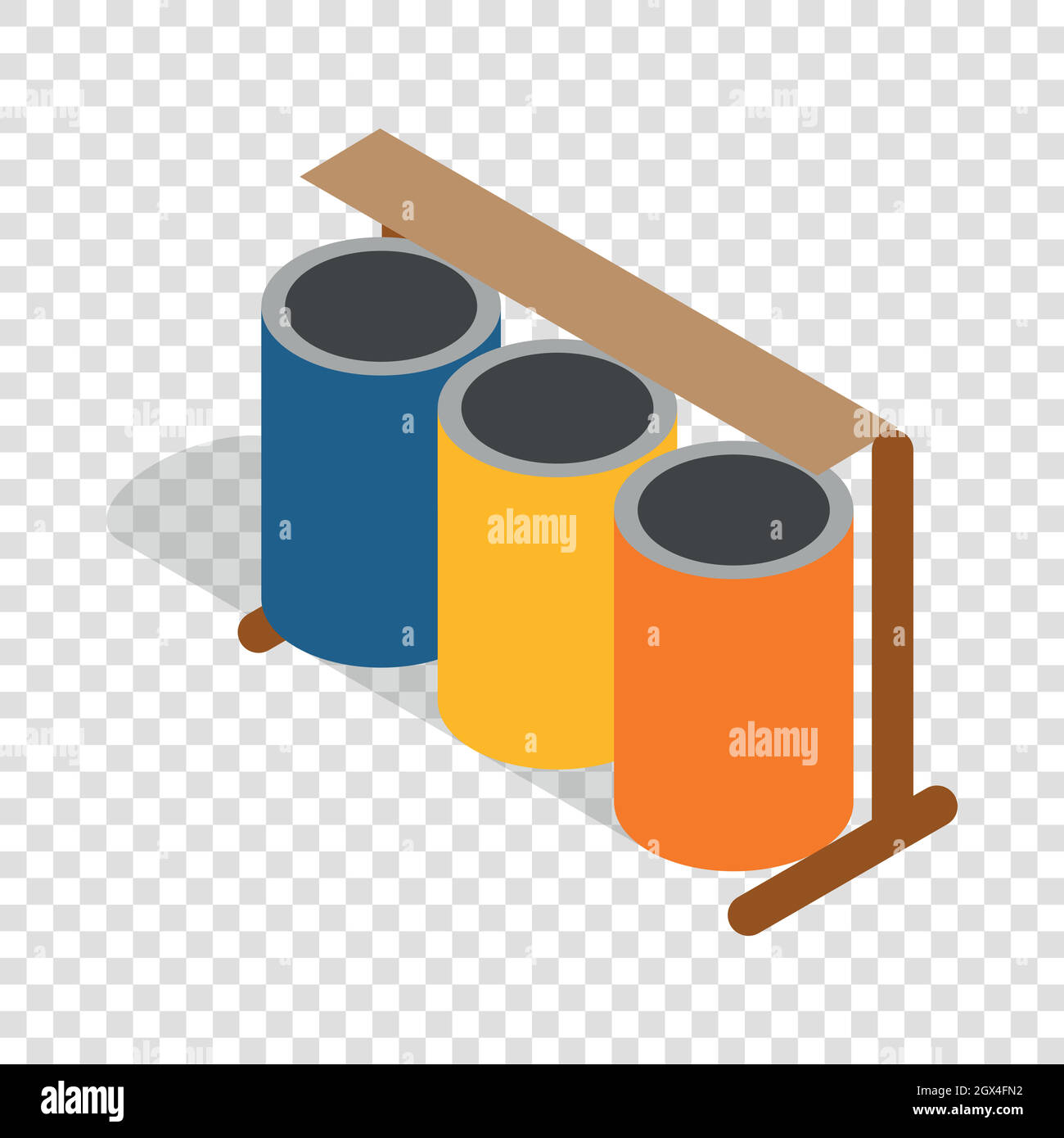 Three colorful selective trash cans isometric icon Stock Vector Image ... Three colorful selective trash cans isometric icon Stock Vector Image ...