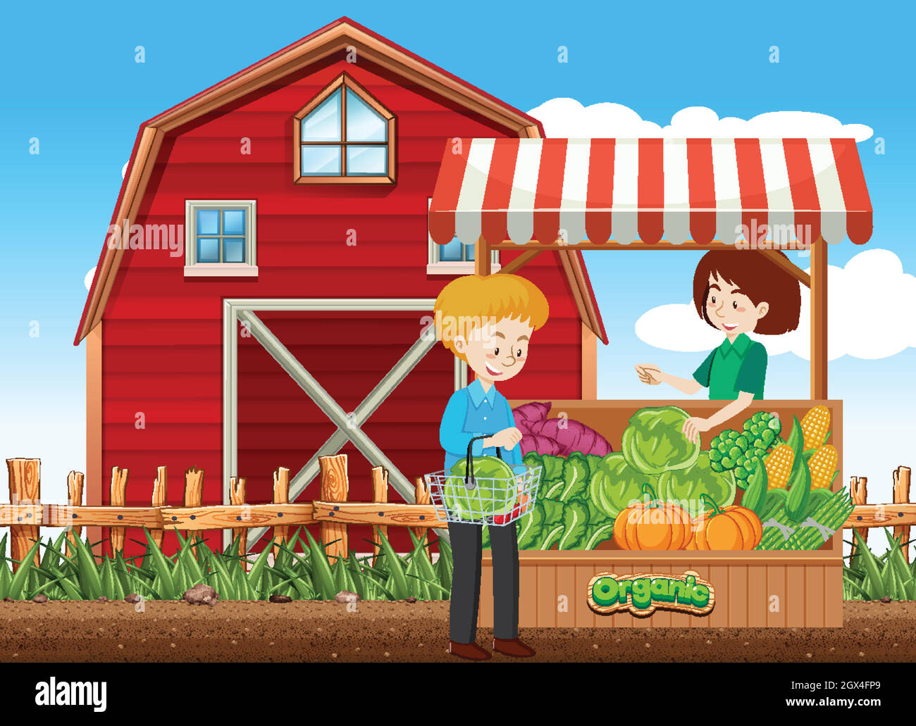 Fruits shop on food Stock Vector Images - Alamy