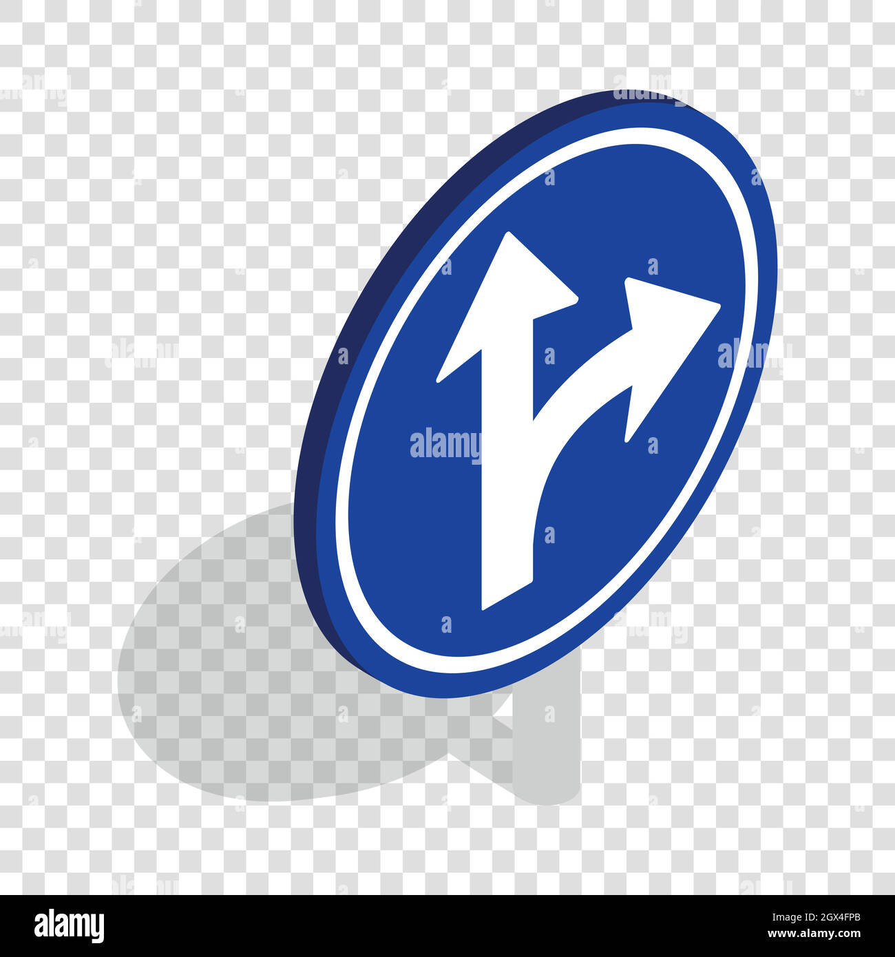 Turn right road sign isometric icon Stock Vector Image & Art - Alamy