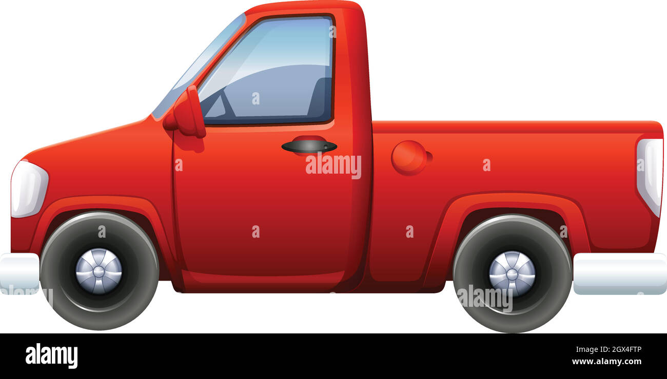 A red pickup Stock Vector Image & Art - Alamy