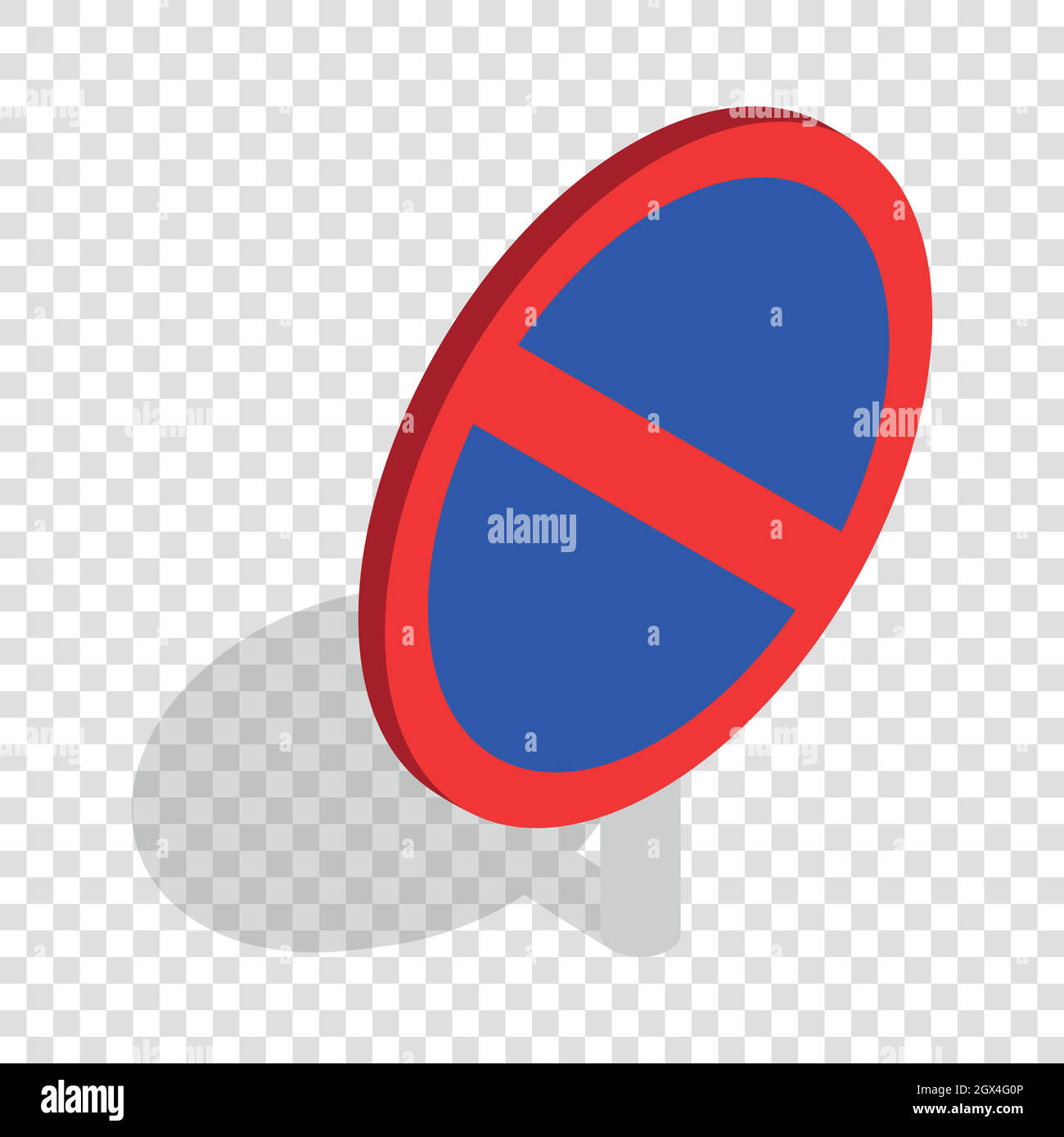 No parking traffic sign isometric icon Stock Vector Image & Art - Alamy