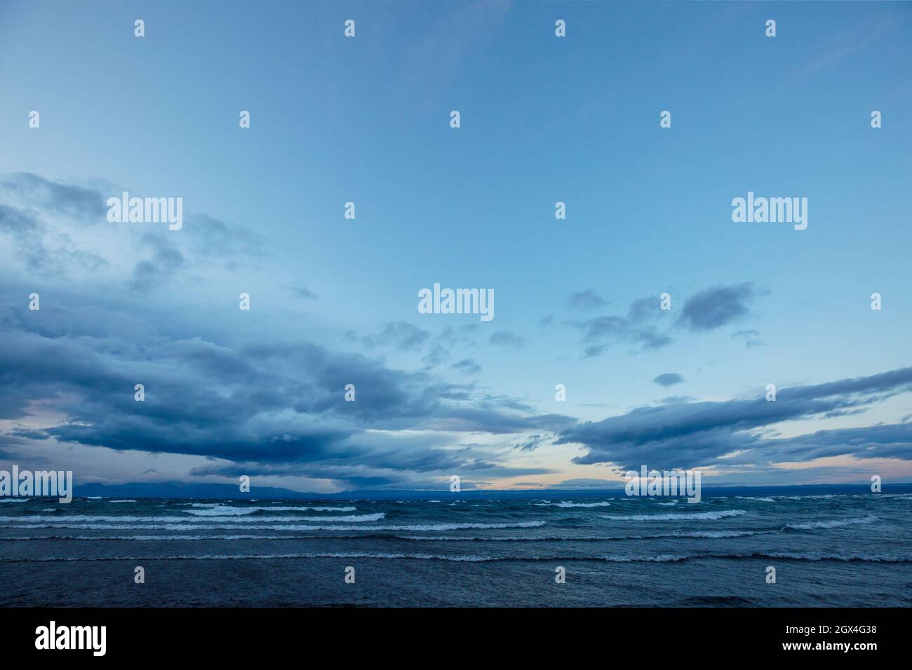 Rainy weather on sea beach Stock Photo - Alamy