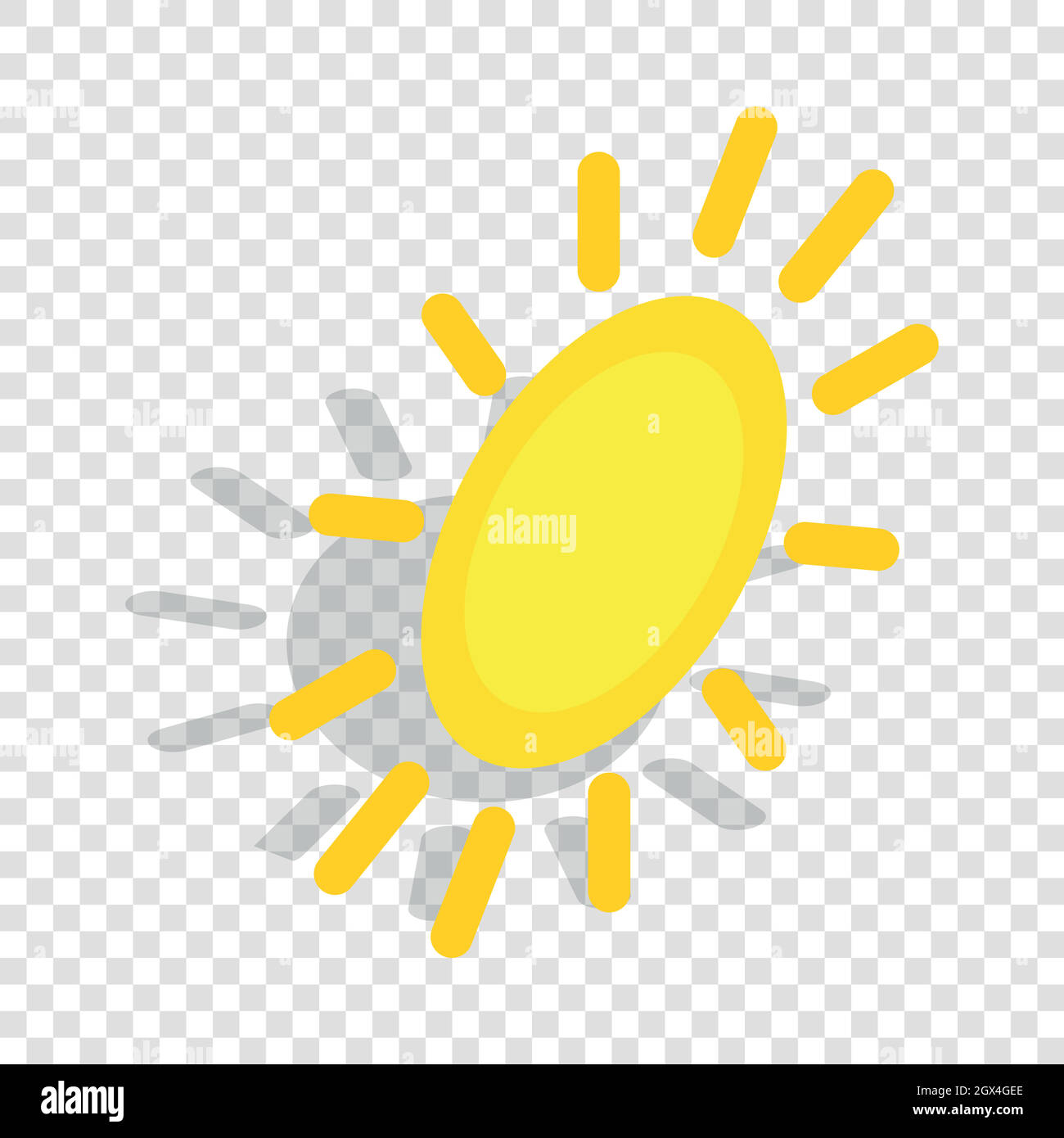 Sun isometric icon Stock Vector Image & Art - Alamy