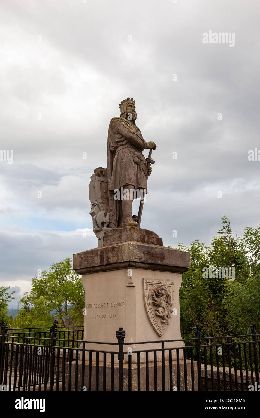 Robert the Bruce Statue at Stirling Castle in Stirling, Scotland Stock ...