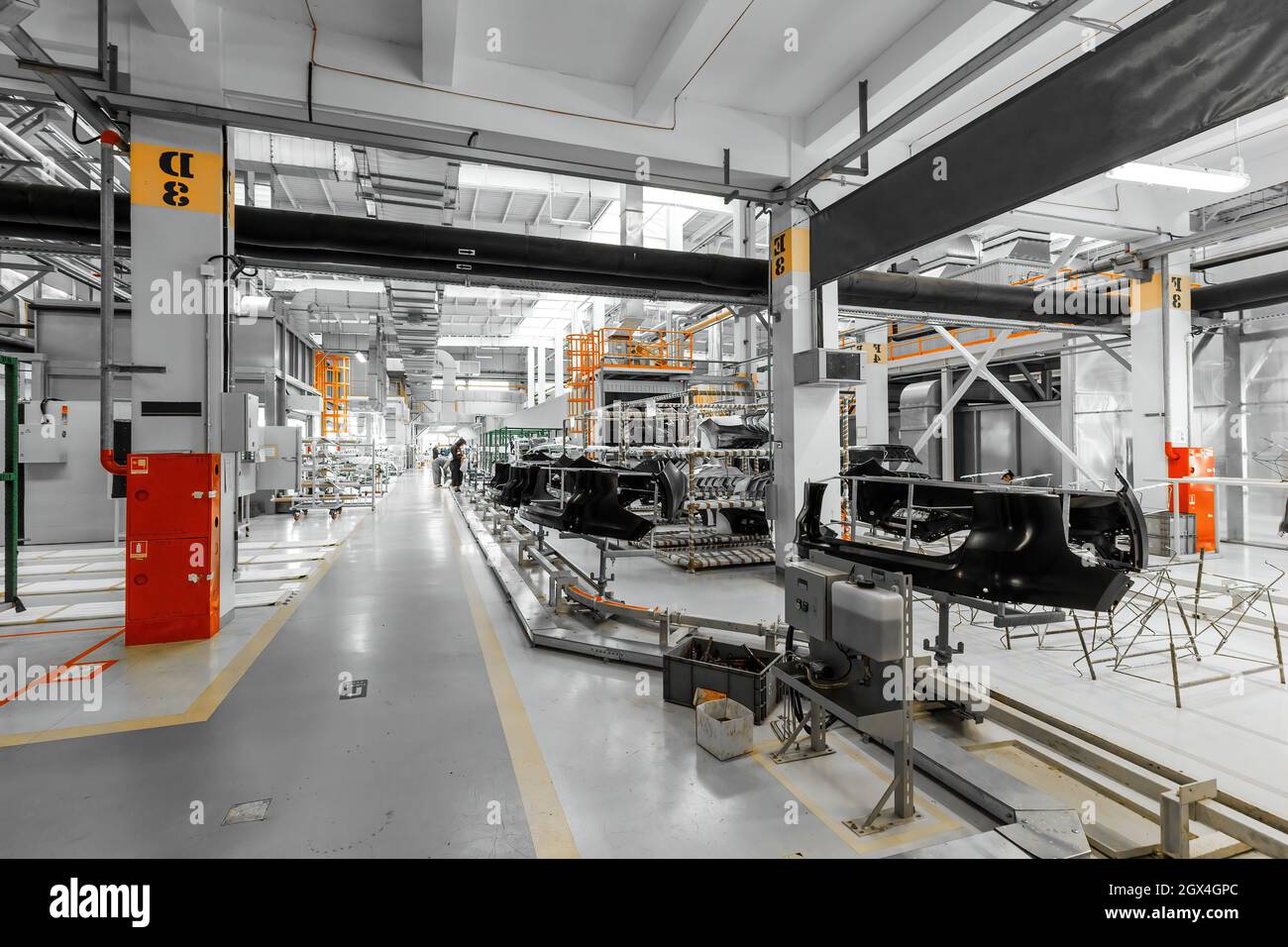 car paint shop, modern plant Stock Photo - Alamy