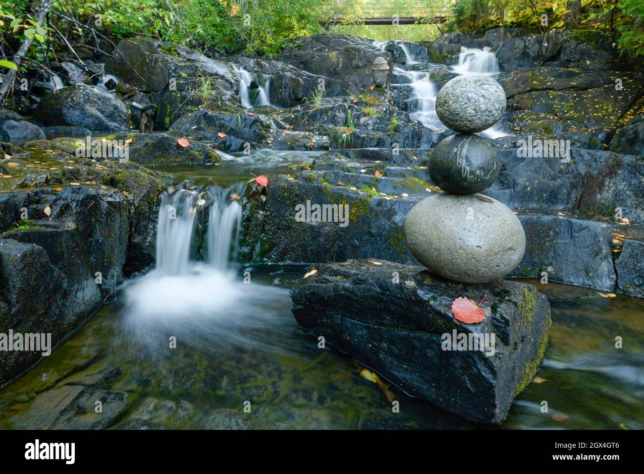 Rocks laying with an waterfall hi-res stock photography and images - Alamy