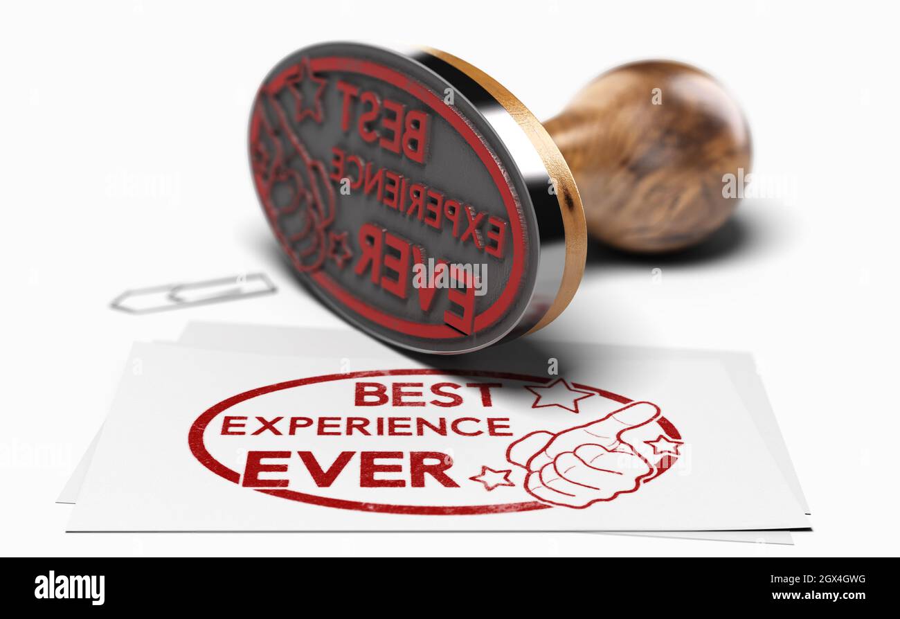 Customer satisfaction business card Cut Out Stock Images & Pictures - Alamy