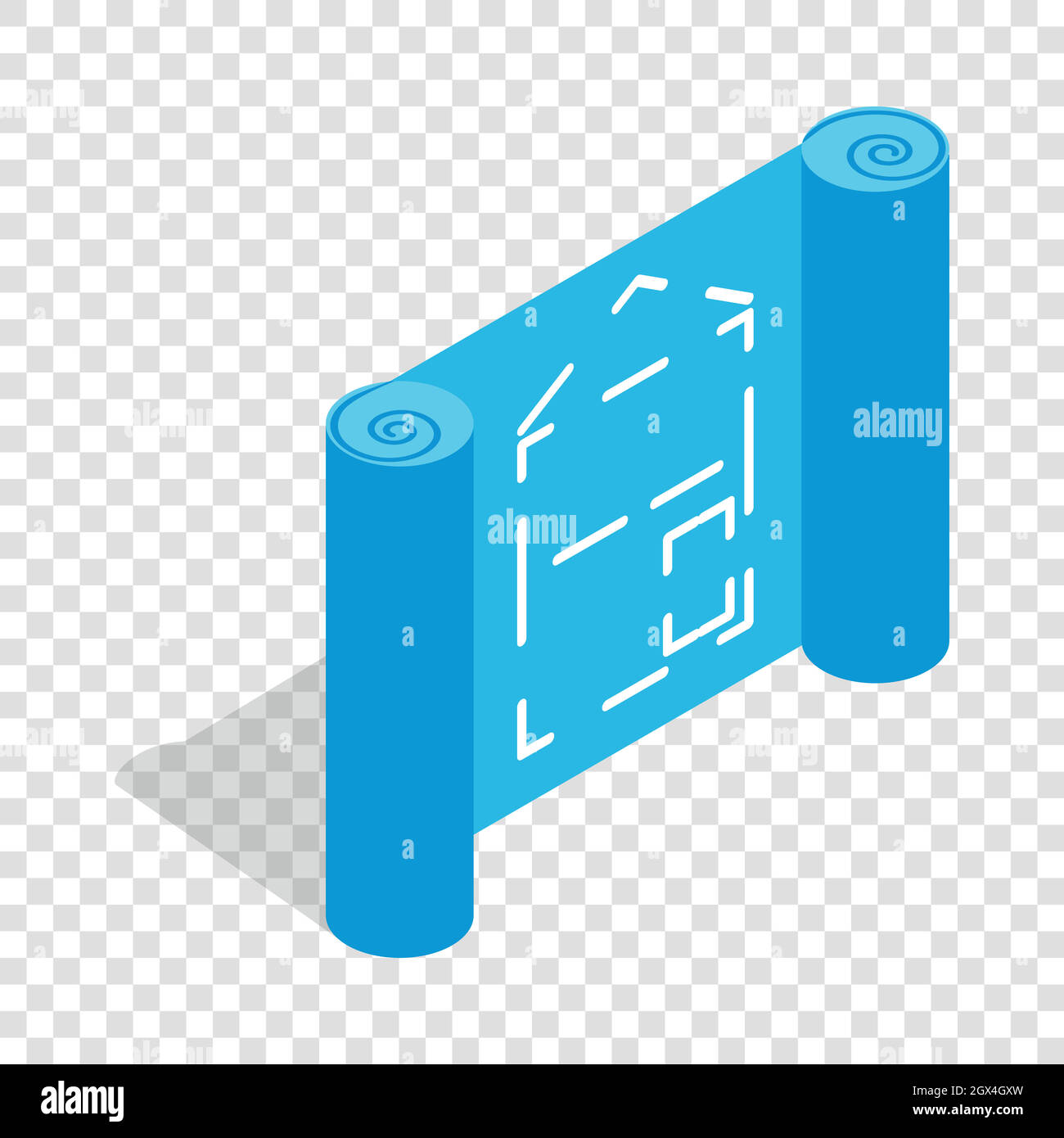 Architectural project isometric icon Stock Vector Image & Art - Alamy