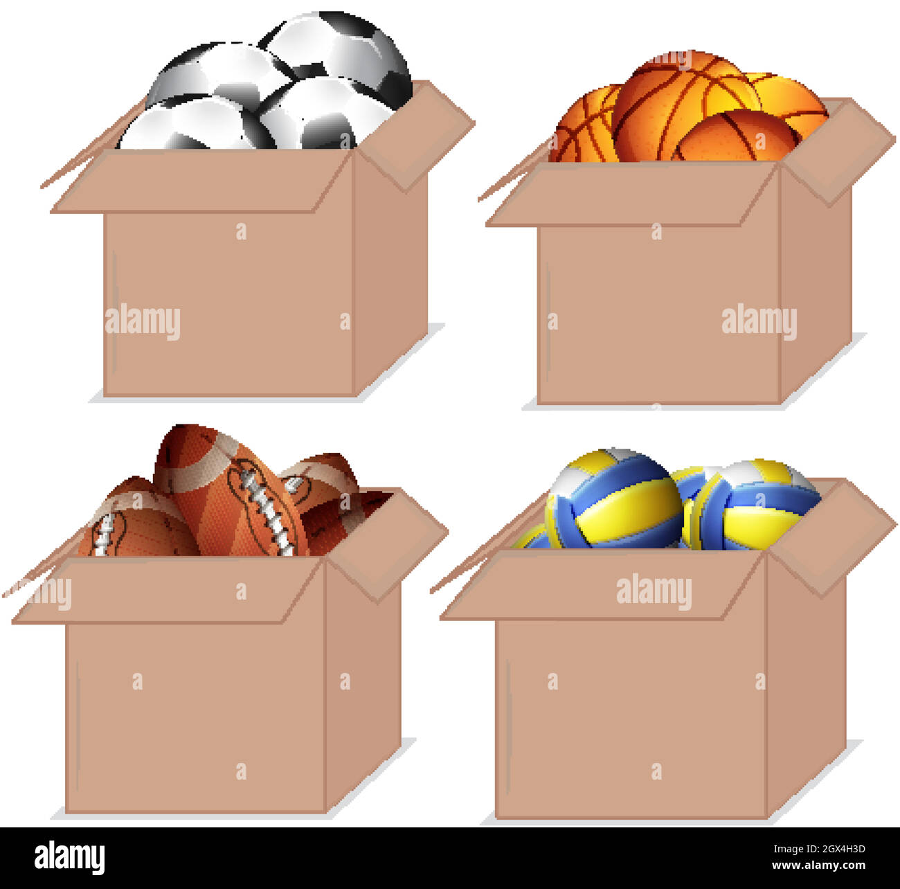 Types of boxes Stock Vector Images - Alamy