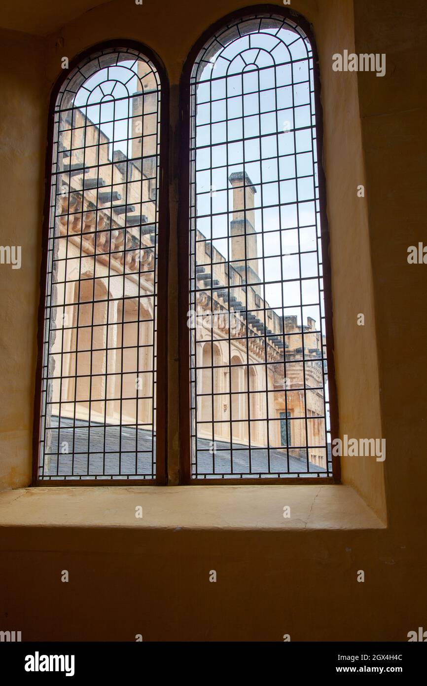 Stirling Castle Chapel Royal Window in Scotland Stock Photo - Alamy