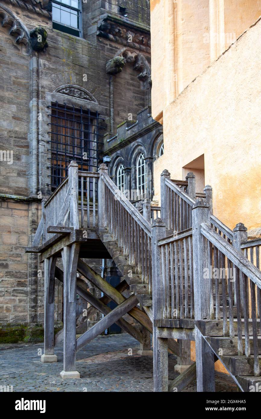 Timber staircase hi-res stock photography and images - Alamy