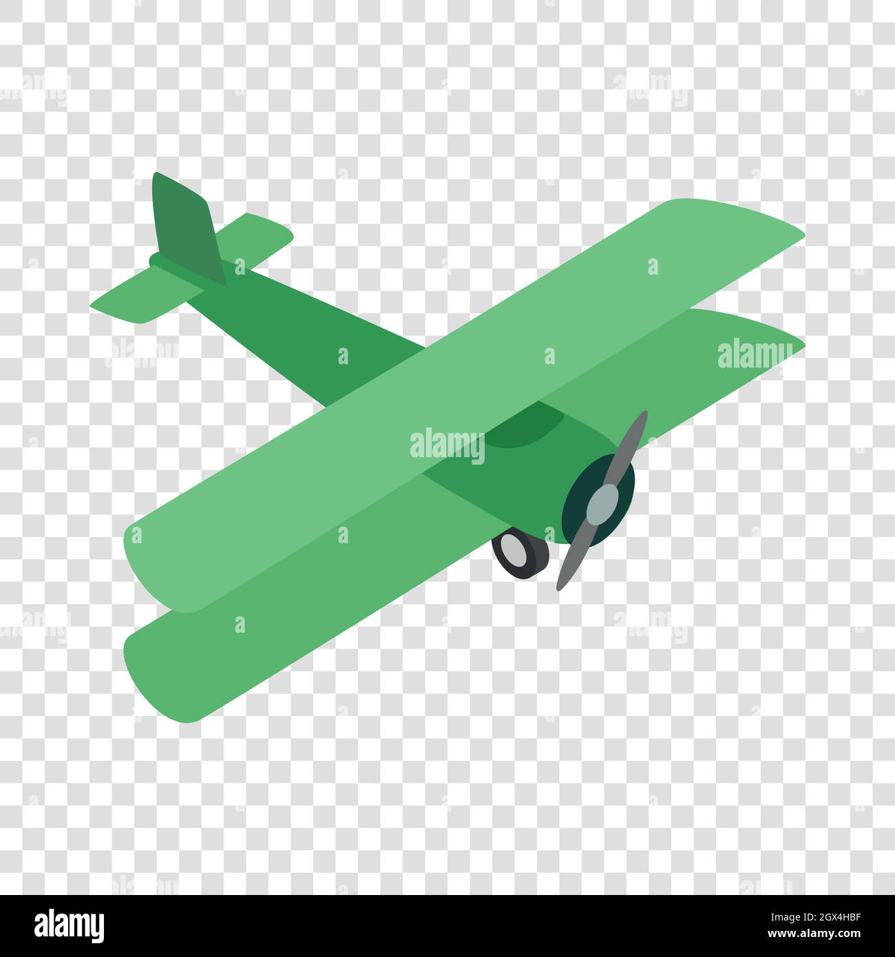 Green plane isometric icon Stock Vector Image & Art - Alamy