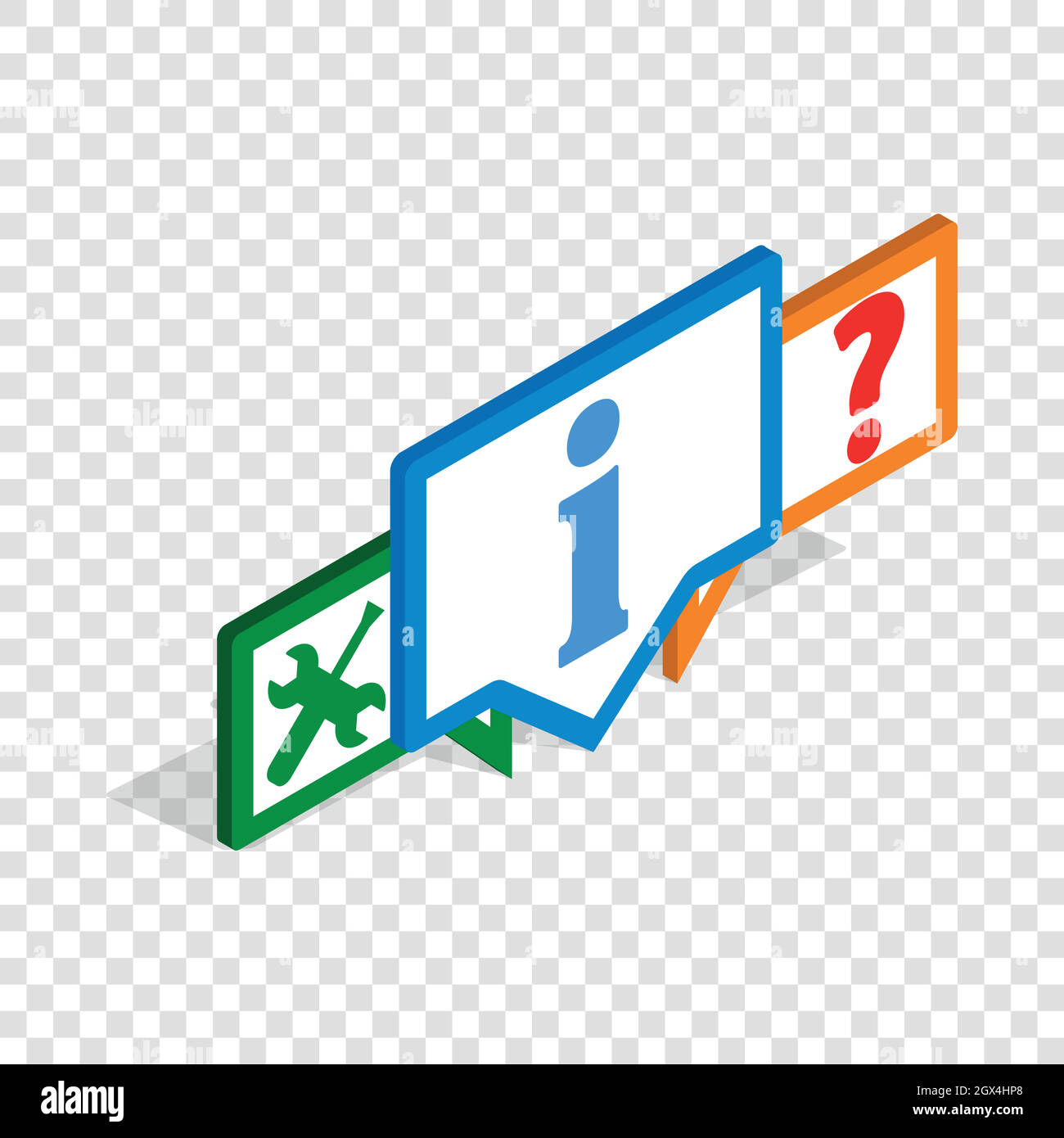 Customer support vector isometric Stock Vector Images - Alamy