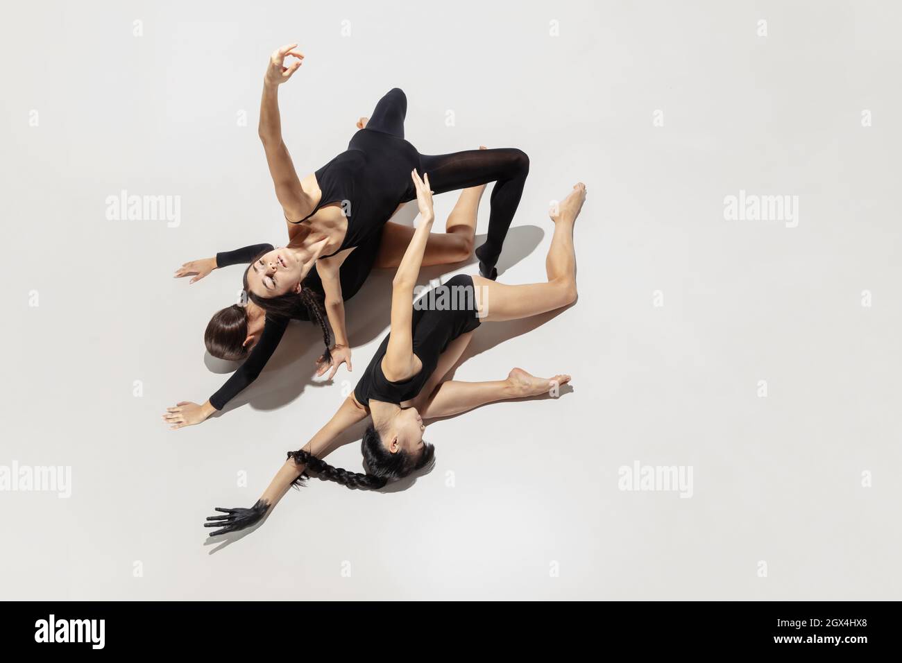 Contemporary Dance Jumps Black And White