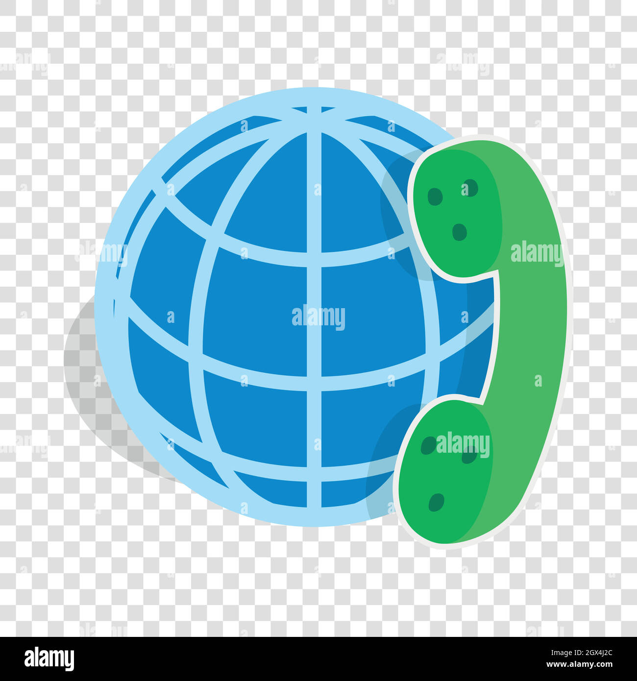 Calls around world isometric icon Stock Vector Image & Art - Alamy