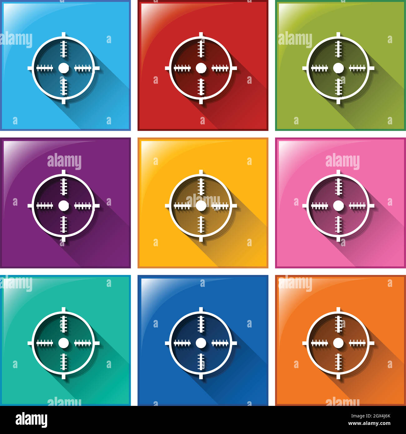Target icons Stock Vector Images - Alamy