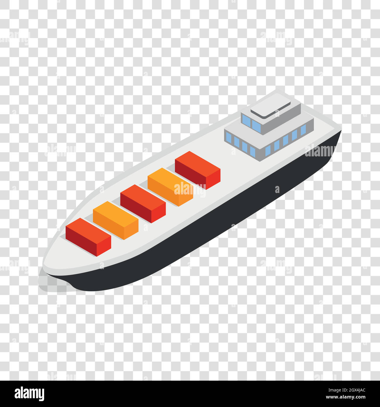 Isometric port cargo ship hi-res stock photography and images - Alamy