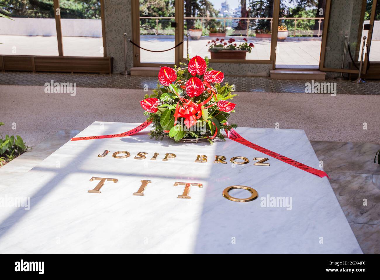 Mausoleum , House of Flowers, resting place of Josip Broz Tito ...