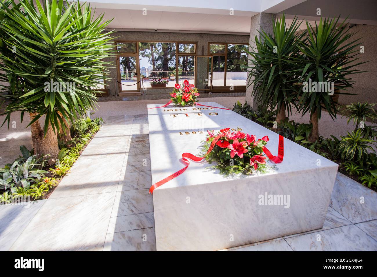 Mausoleum , House of Flowers, resting place of Josip Broz Tito ...