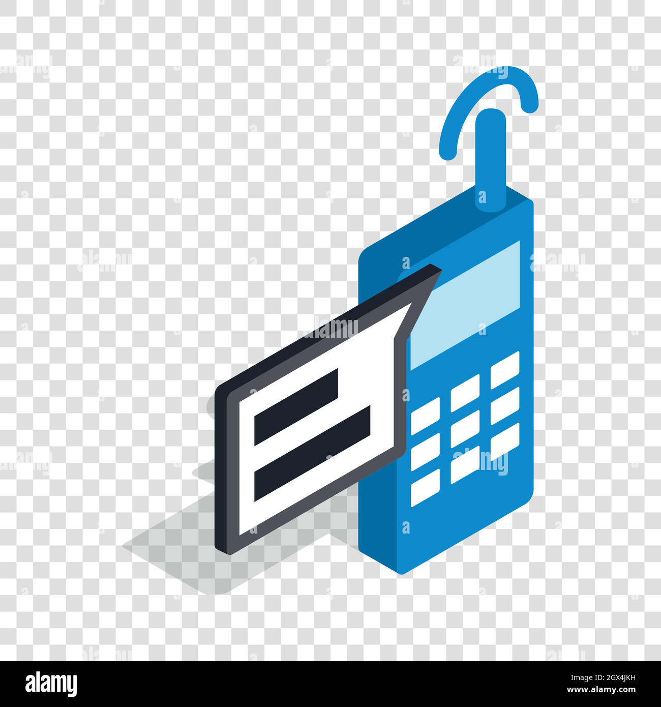 Talking on radio isometric icon Stock Vector Image & Art - Alamy