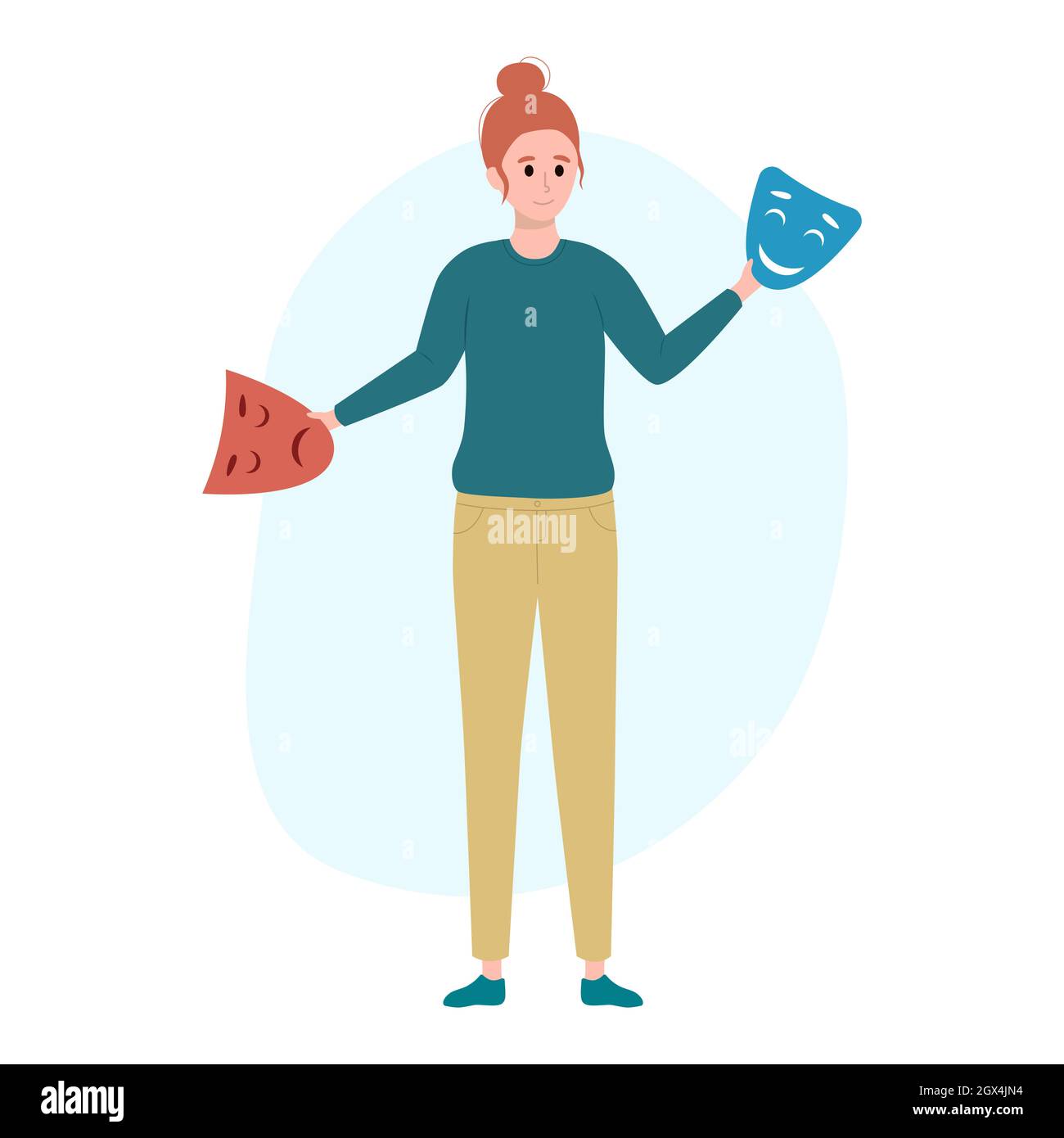 People with different mental problems. Psychological issues Stock ...