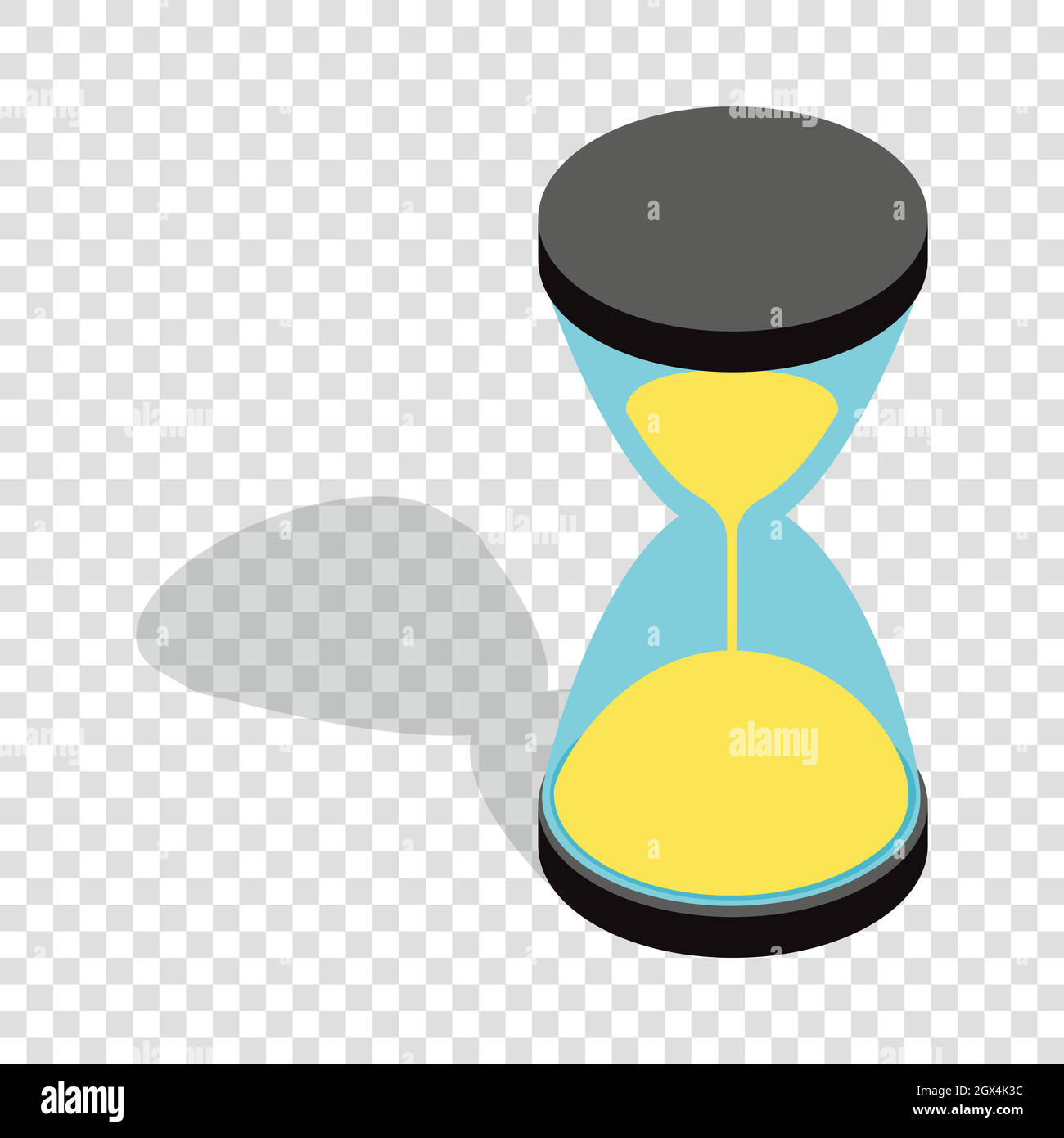 Hourglass clock isometric icon Stock Vector Image & Art - Alamy